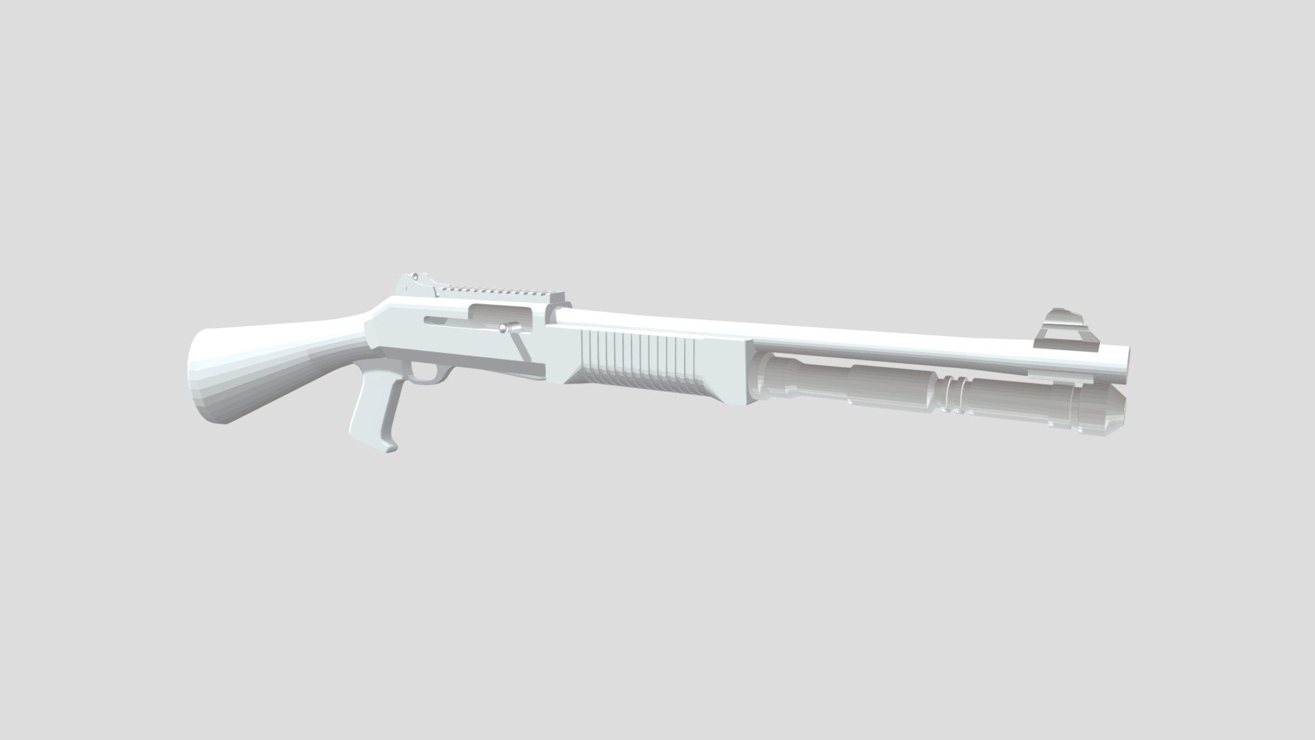 Benelli M4 - Low Poly - Download Free 3D model by Ryan Awesomations ...