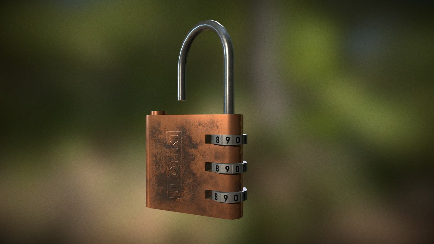Combination Lock Spinner - 3D model by duncanbellsa [5d53d19] - Sketchfab