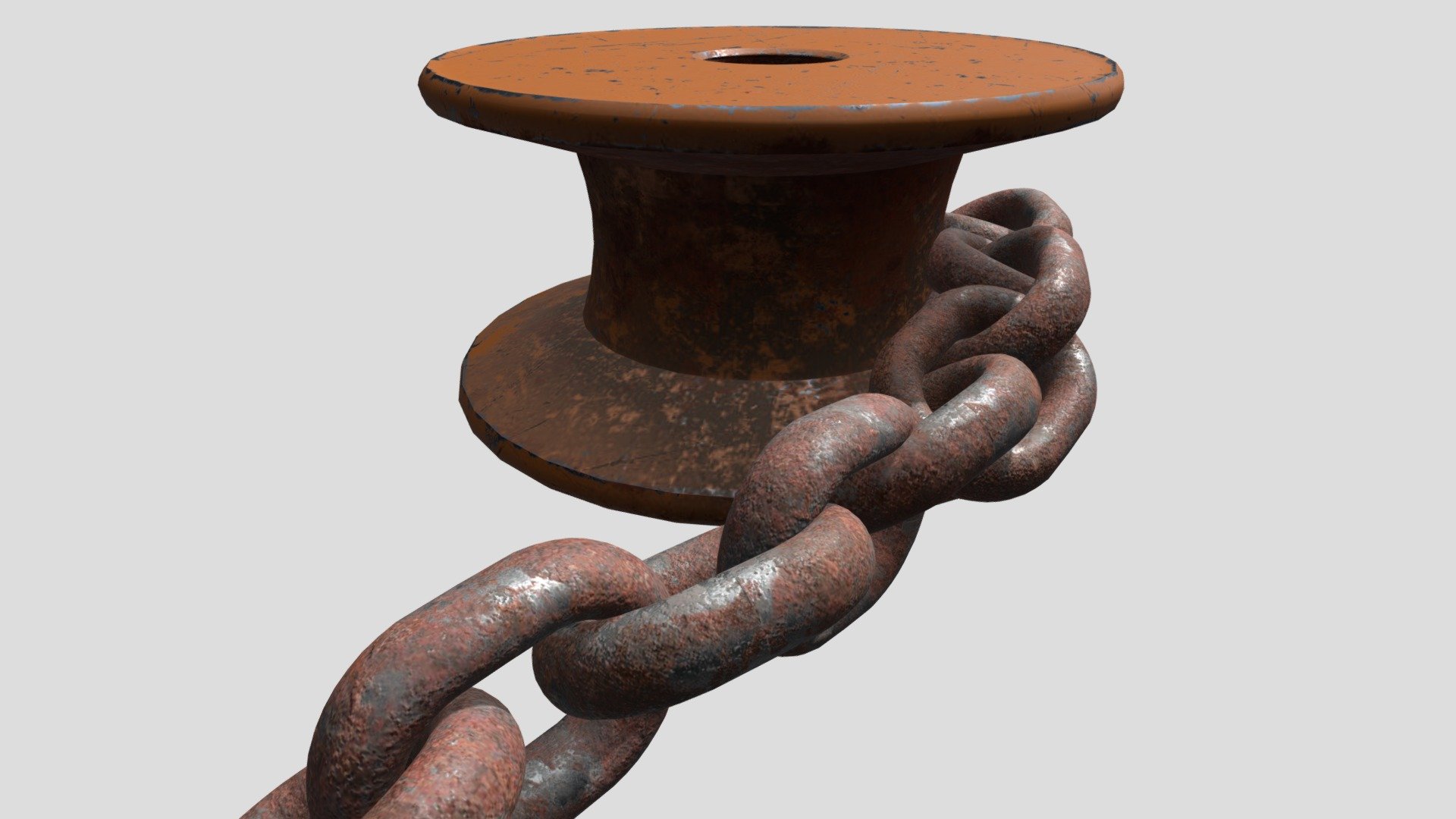 Rusted Chain - 3D model by kelvysb [5d553f1] - Sketchfab