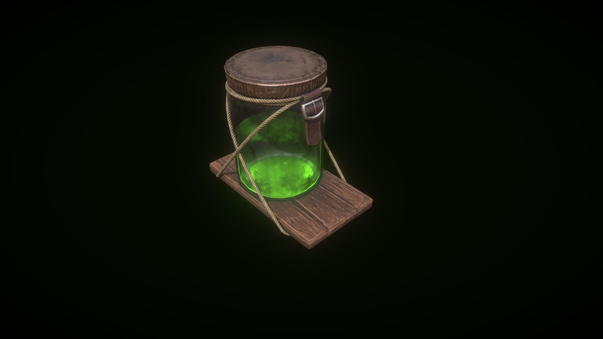Jar with glowing liquid - Download Free 3D model by SlagPerch 3D ...