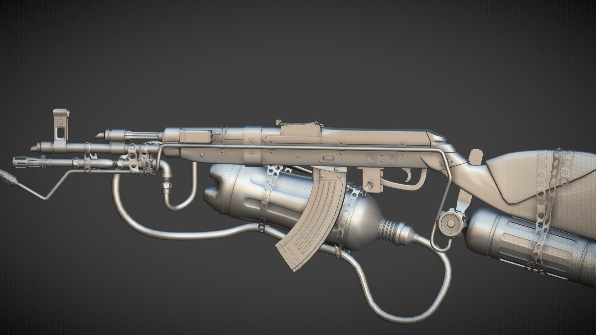 Flammable Liquid GUN - 3D model by mohdumarkidwai19 [5d57bc1] - Sketchfab