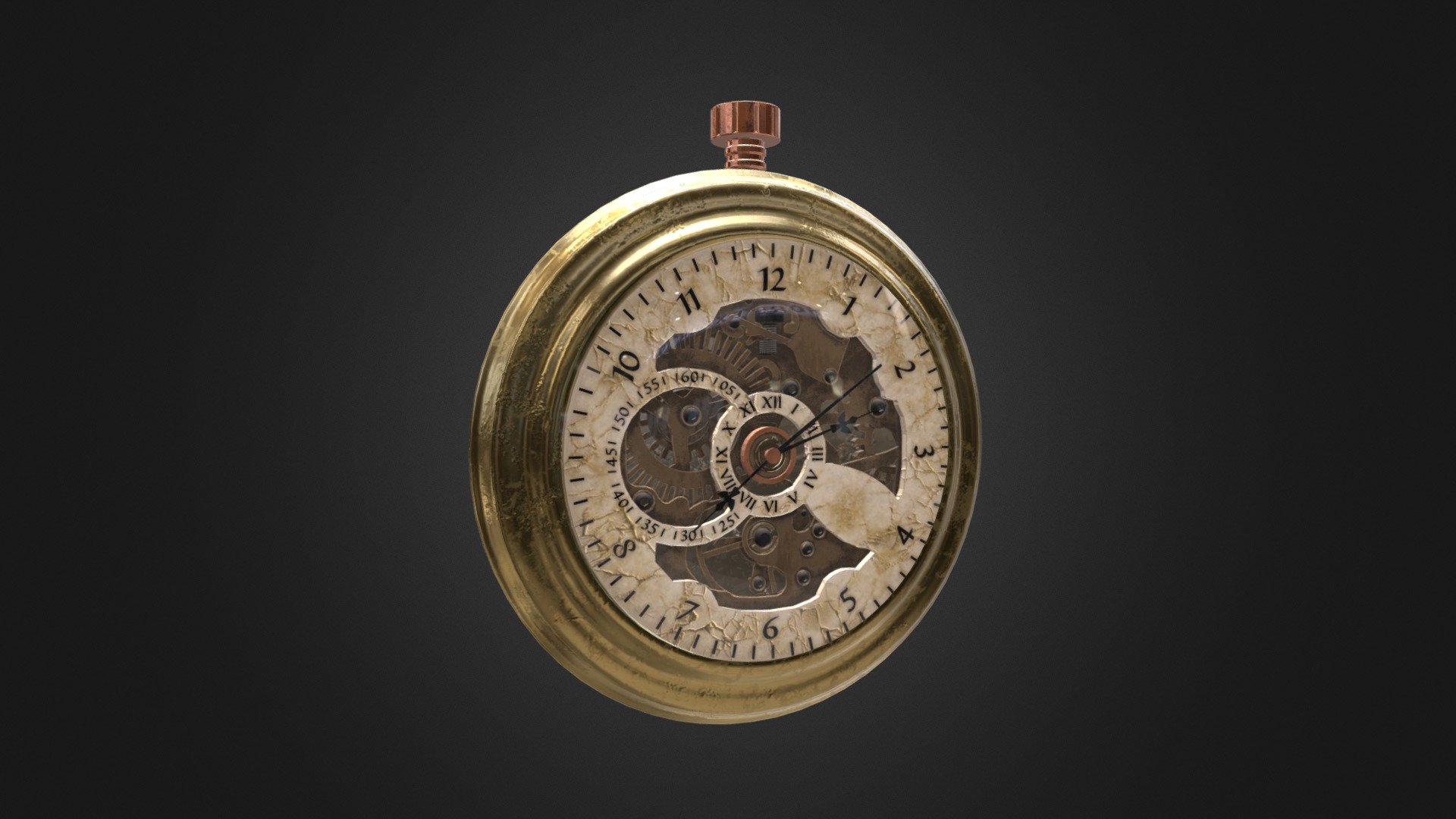 Vintage Pocket Watch - 3D model by castoldilu [5d58a24] - Sketchfab