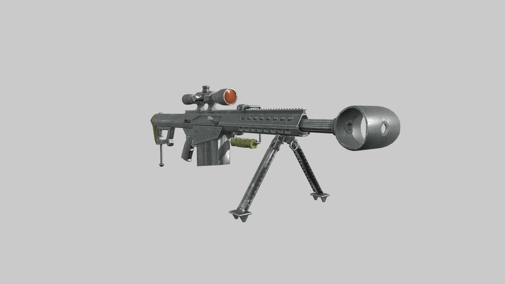 Barrett 50cal - Tank Buster - Download Free 3D model by BloedSkrif ...