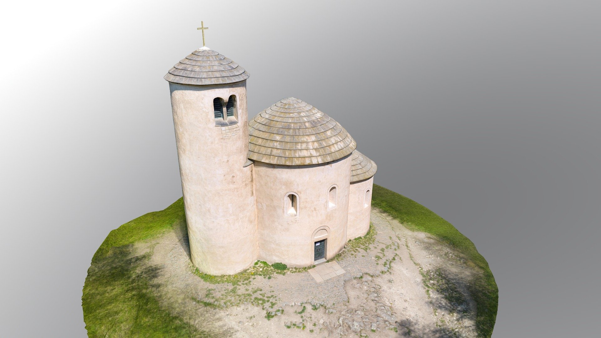Rotunda of saint George on Říp - 3D model by Krosappp (@krosapp ...