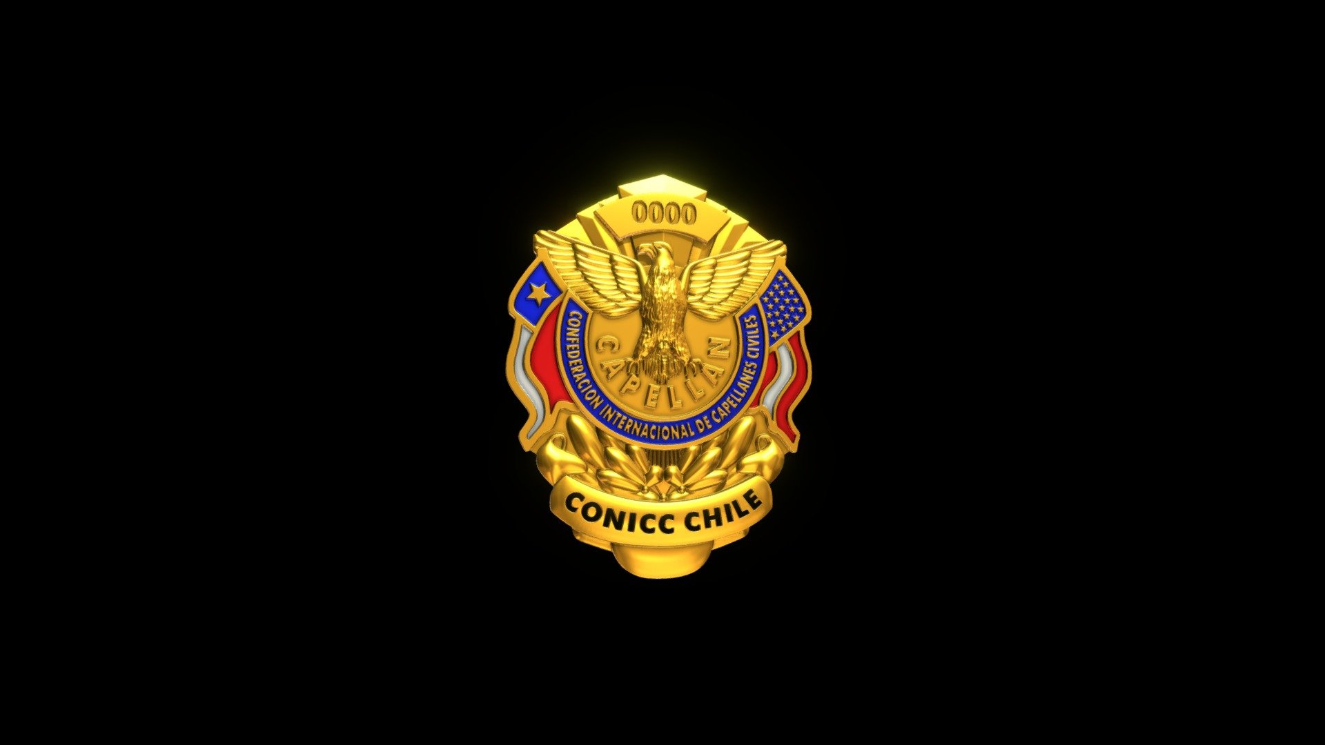 Placa Capellan CONICC Chile - Buy Royalty Free 3D model by Royal 3D (@e ...