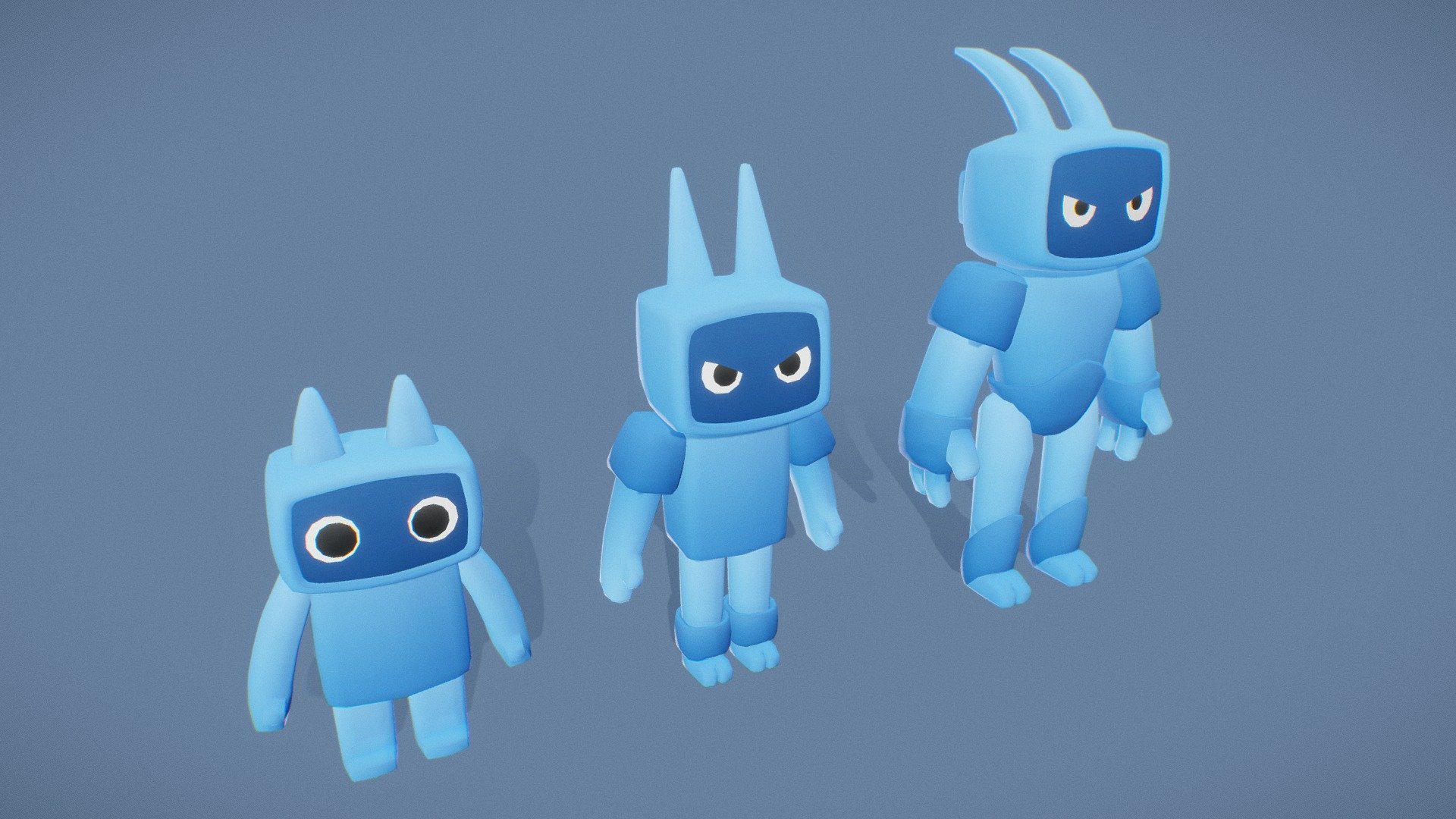 Cartoon Characters - Telekong Warriors - Buy Royalty Free 3D model by ...