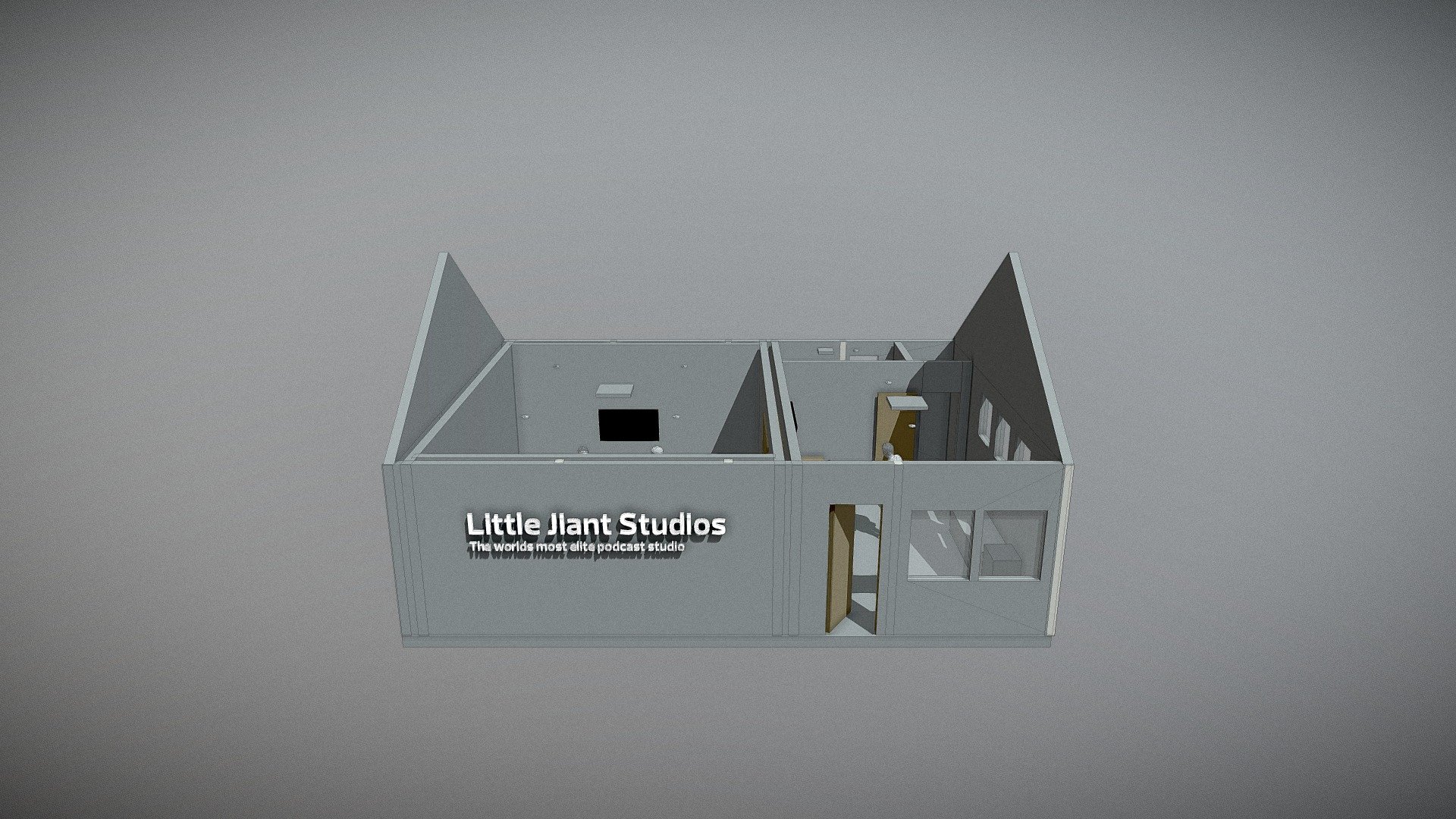 Podcast Studio - Download Free 3D model by darik [5d64537] - Sketchfab