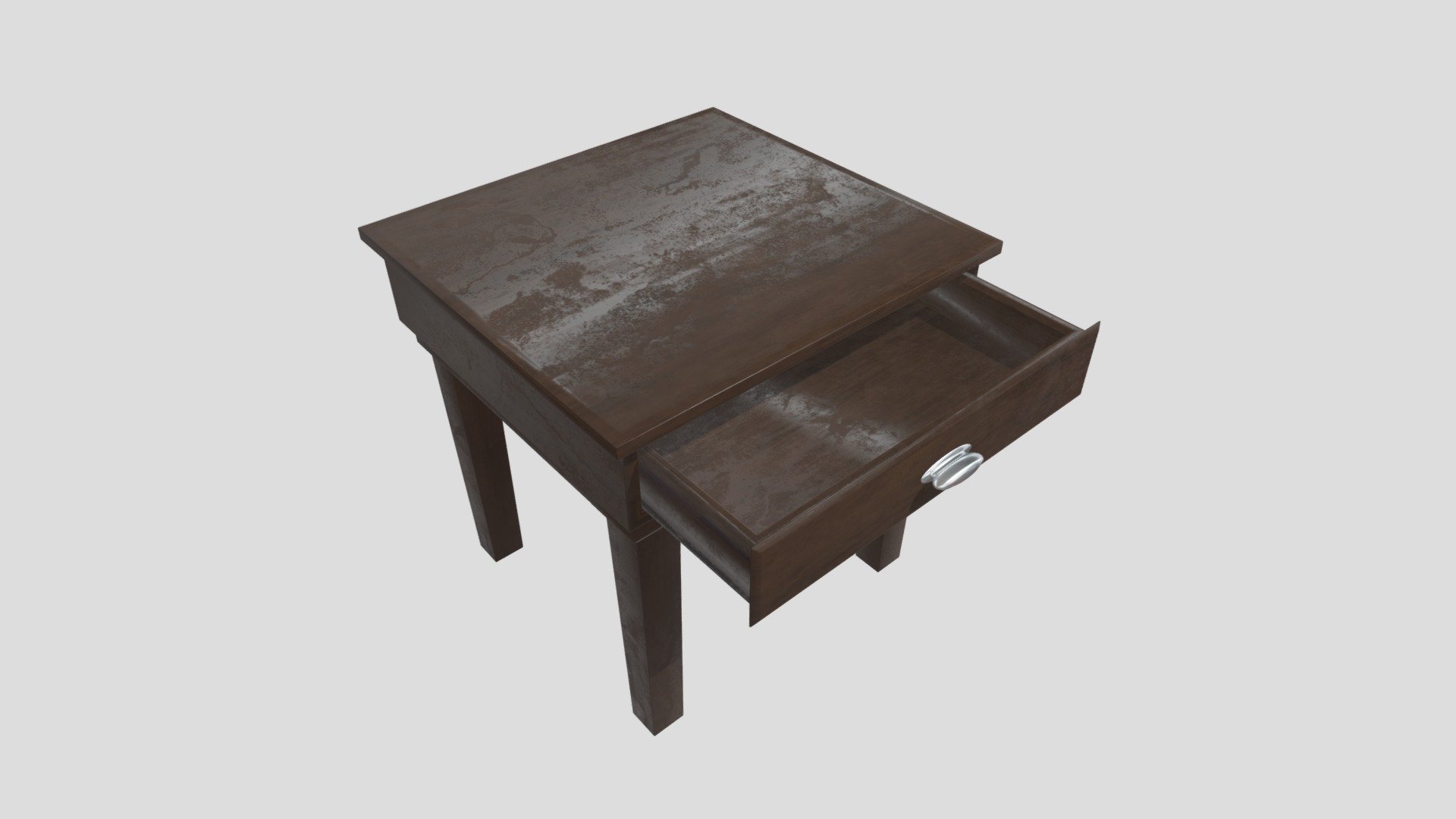 Side Table w/ Drawer - Download Free 3D model by Justin.Foley [5d6a7ab ...