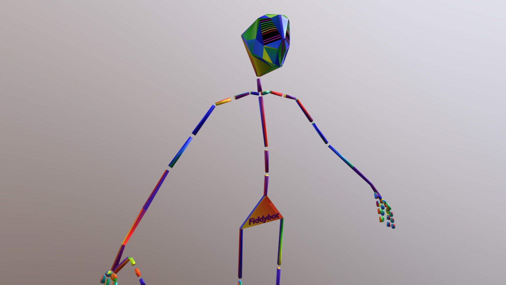 Fiddybot Rigged Avatar - 3D model by fiddybux [5d70054] - Sketchfab