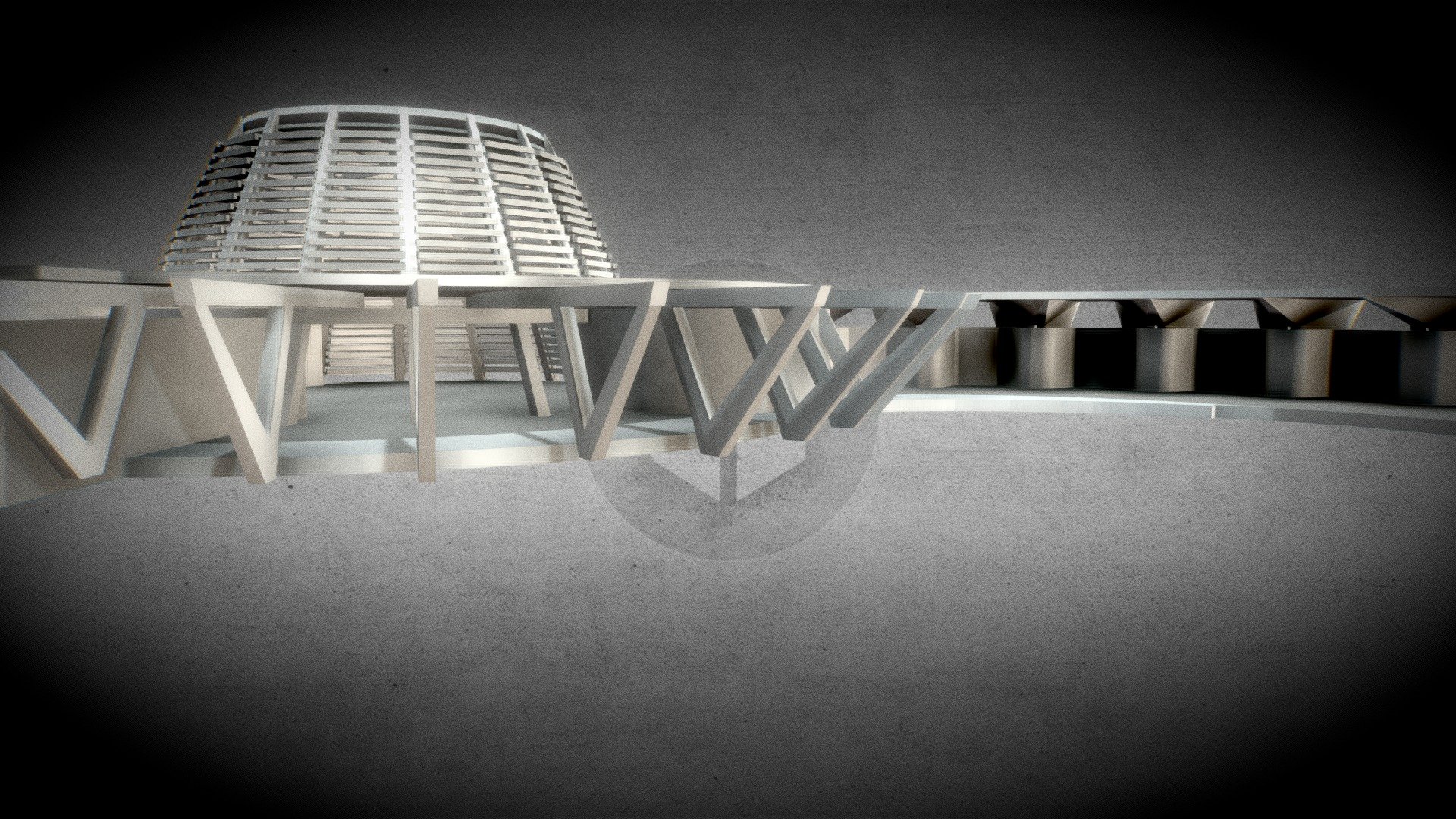 Pabellón De Venezuela de Santo Domingo (1955) - 3D model by ...