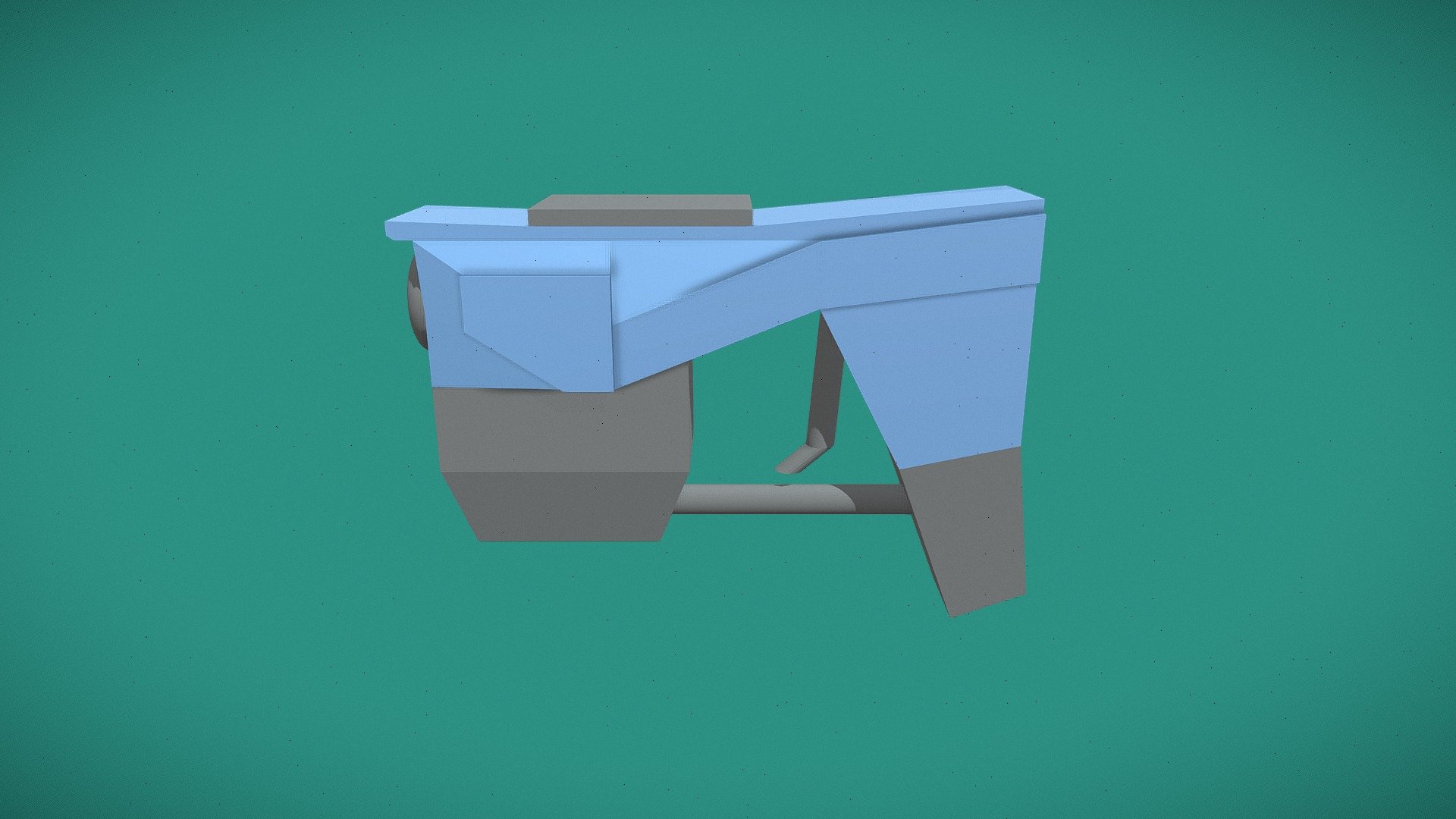 Futuristic Gun - 3D model by CodiMcdowell [5d75386] - Sketchfab