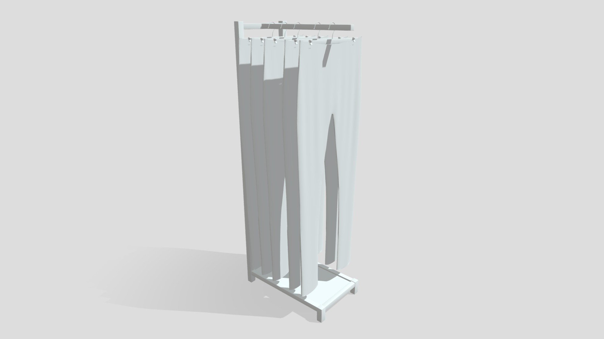 folded hanging jeans pants trousers rack - 3D model by kopofx [5d77315 ...