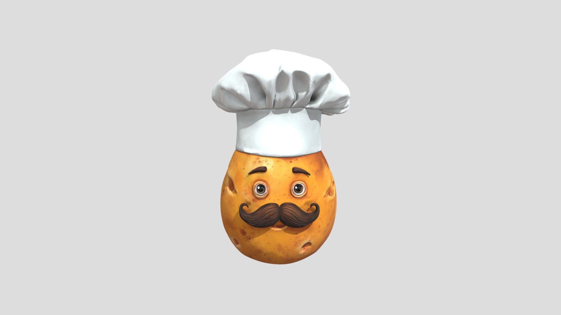 Potato Chef - Download Free 3D model by woodallmikey [5d78dda] - Sketchfab