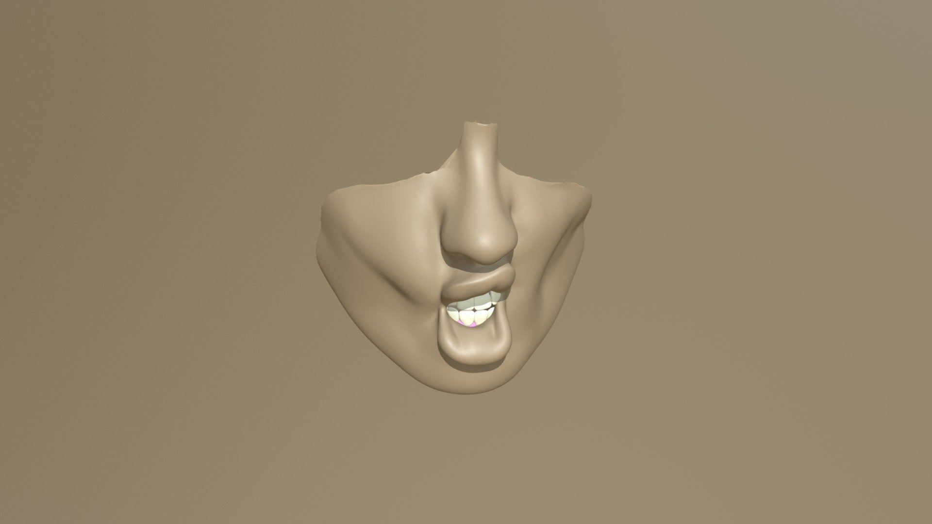 Nose And Smushed Mouth - 3D model by campbell winslow (@campbellwinslow ...