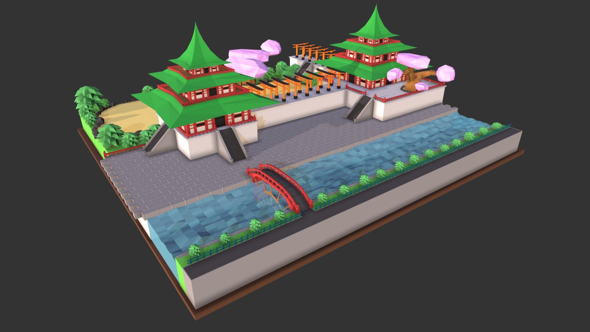 Japanese Temple - Download Free 3D model by BConnolly [5d79714] - Sketchfab