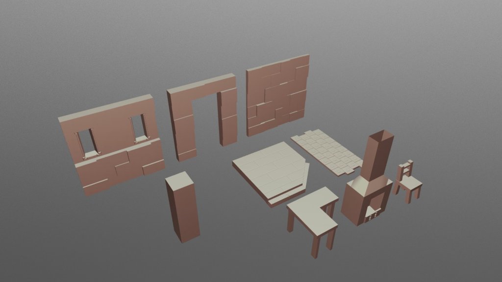 Modular Assets - Assignment 2 - 3D model by Chris Bull ...