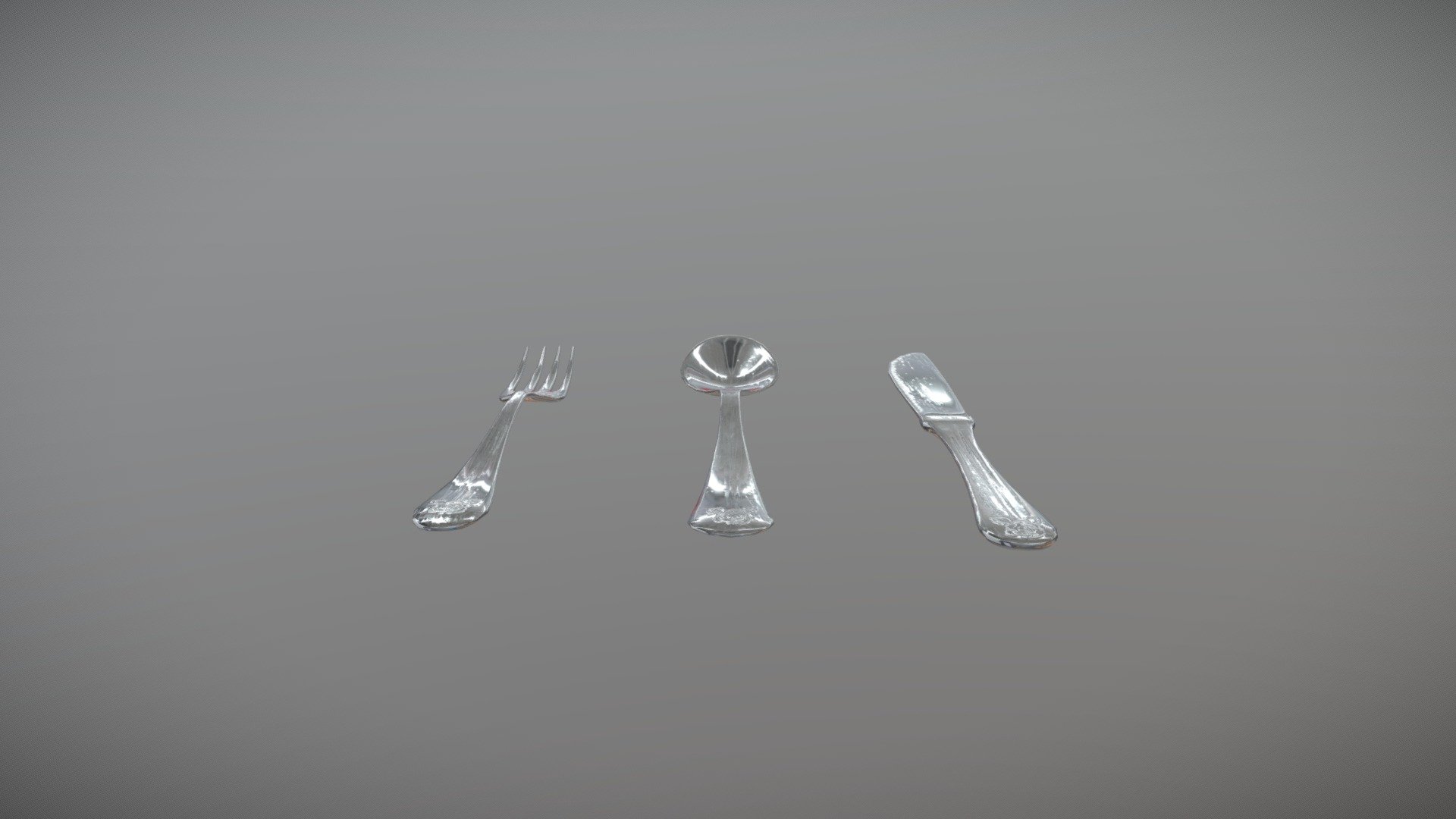 Silverware Set - Download Free 3D model by GonnabeOkay [5d7b33e ...