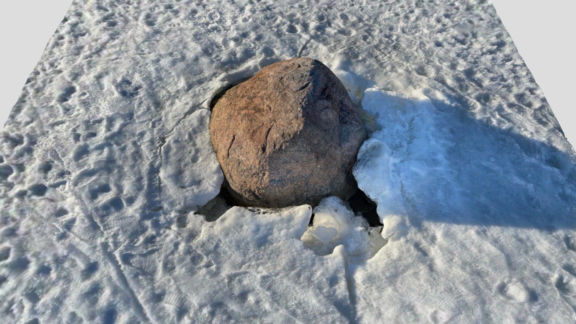 Boulder through ice - 3D model by Jukka Alander (@kino) [5d7d491 ...