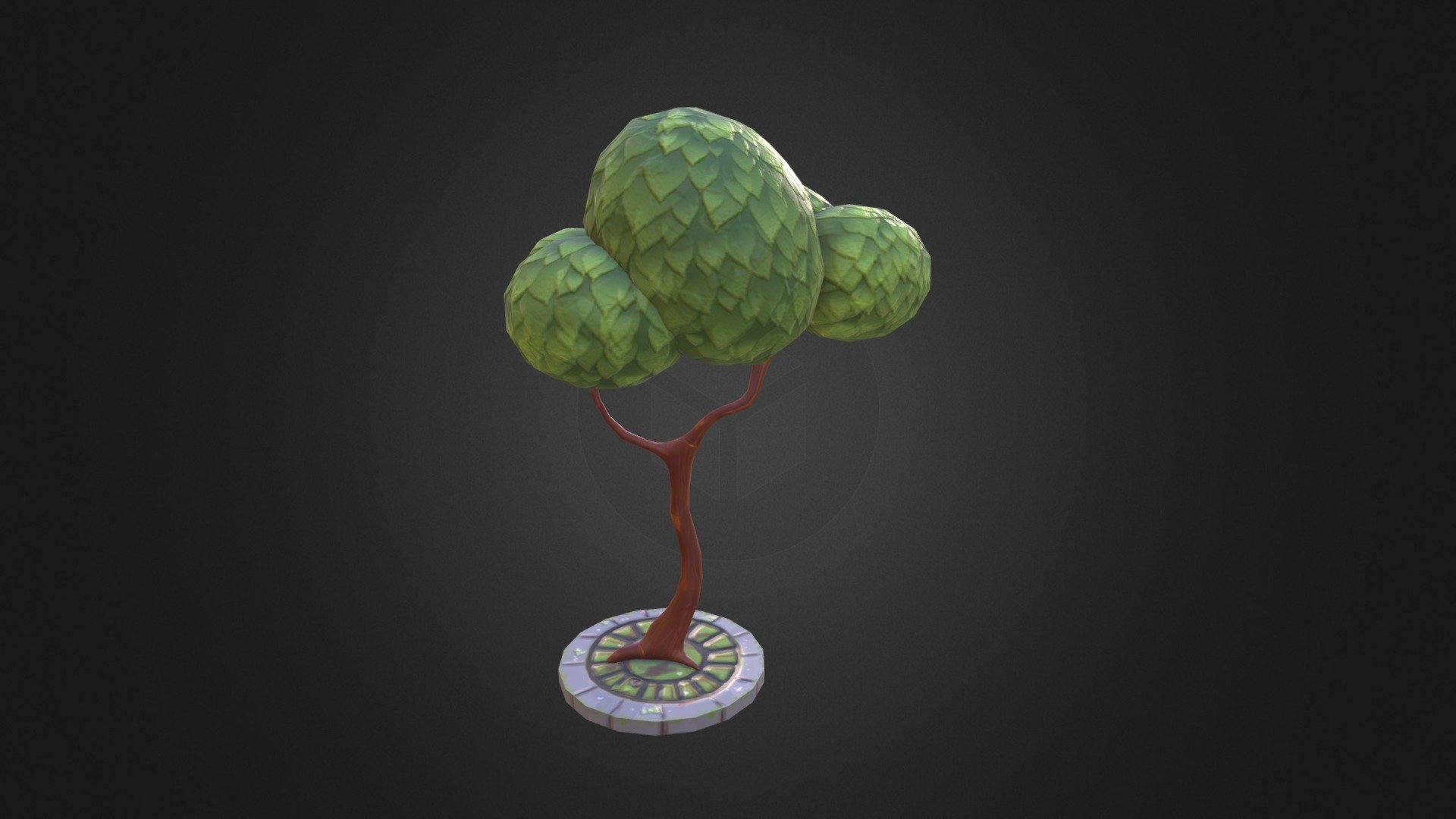 Cartoon Tree - 3D model by Paul Subert (@3dil15.subert) [5d81208 ...