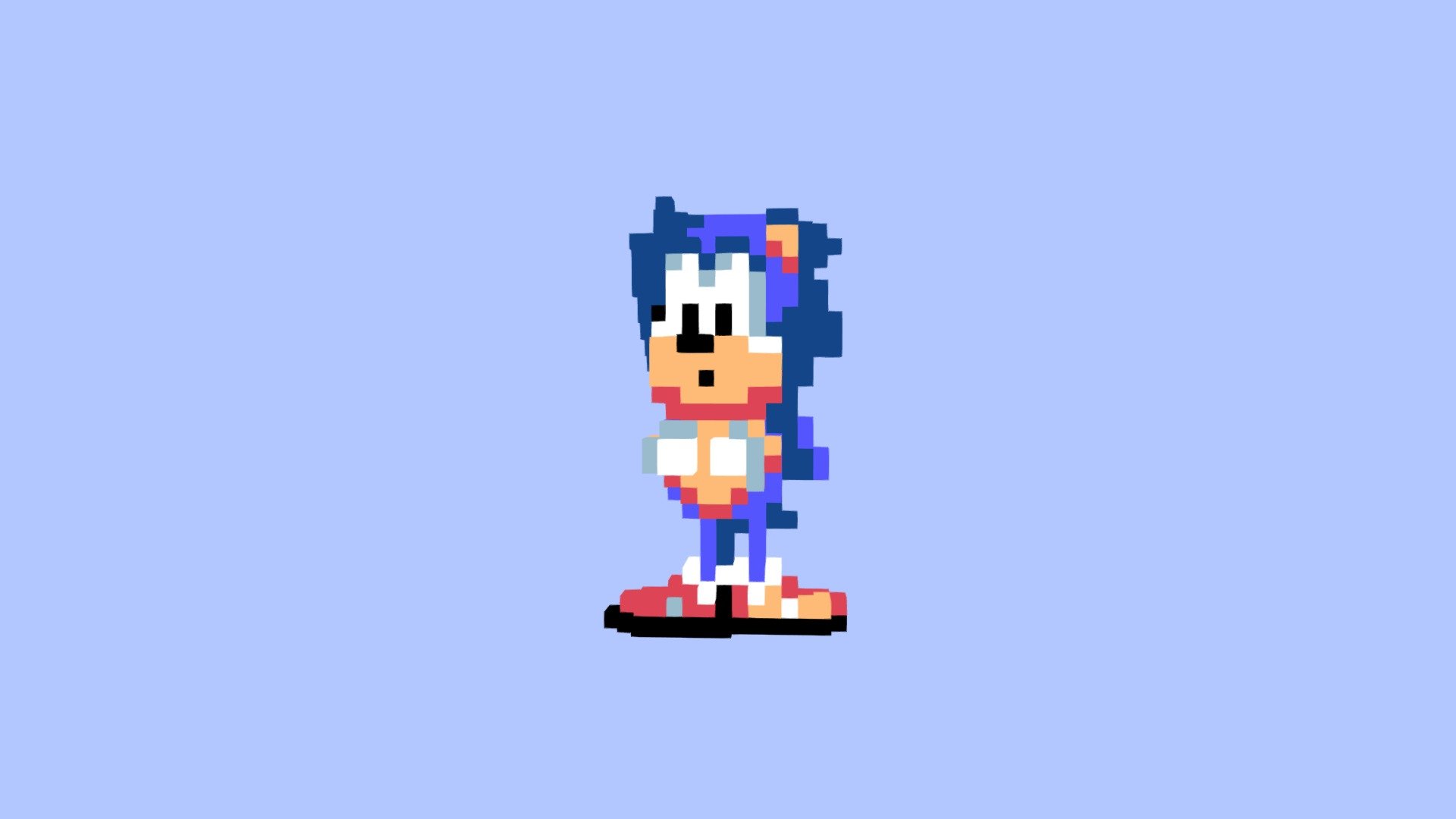 Sonic Game Gear Pixel Art in 3D - Download Free 3D model by MatiasH290 ...
