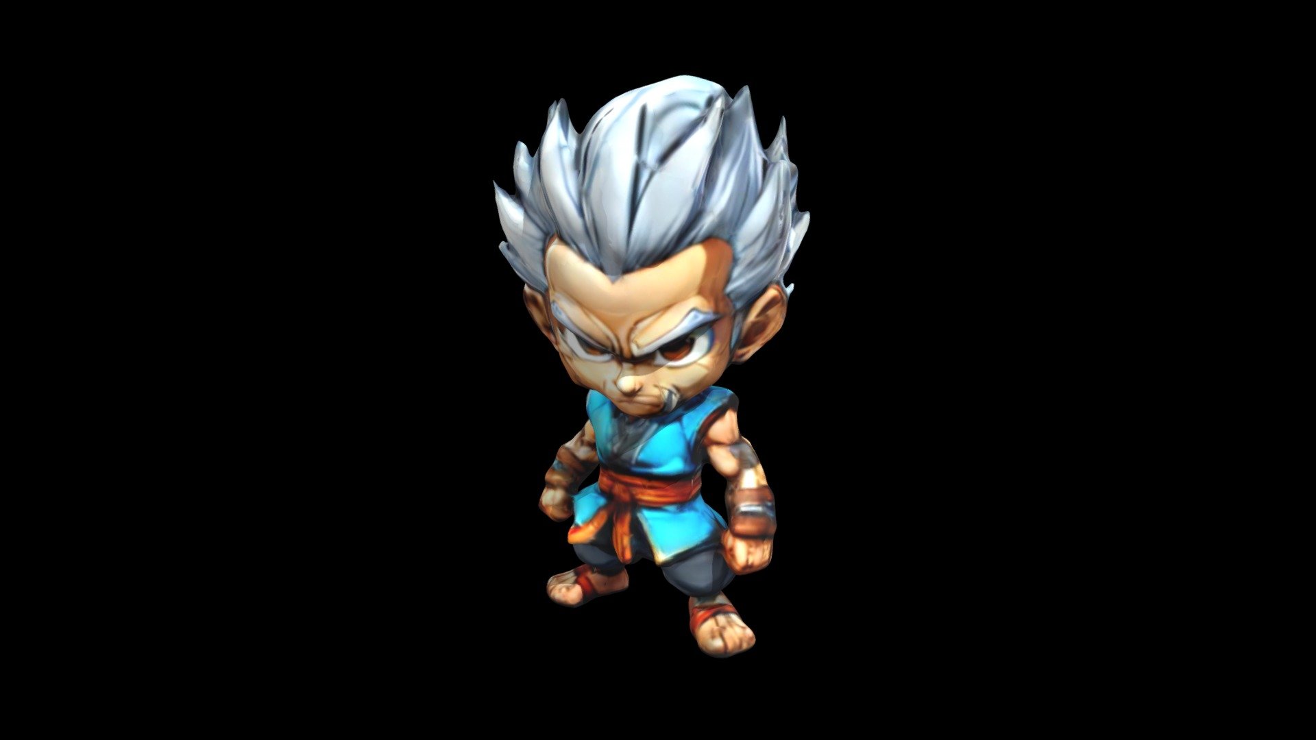 "Dragon Ball FighterZ character Gohan displaying - Download Free 3D ...