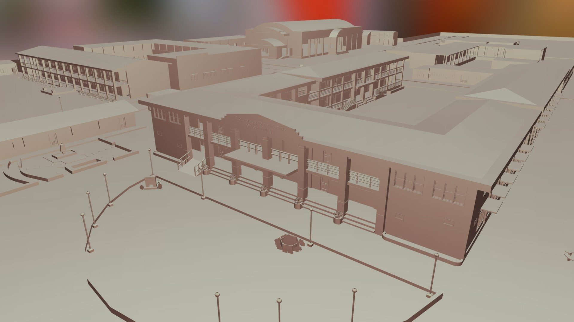 Bicol University Polangui Campus - 3D model by Mark Belgica ...