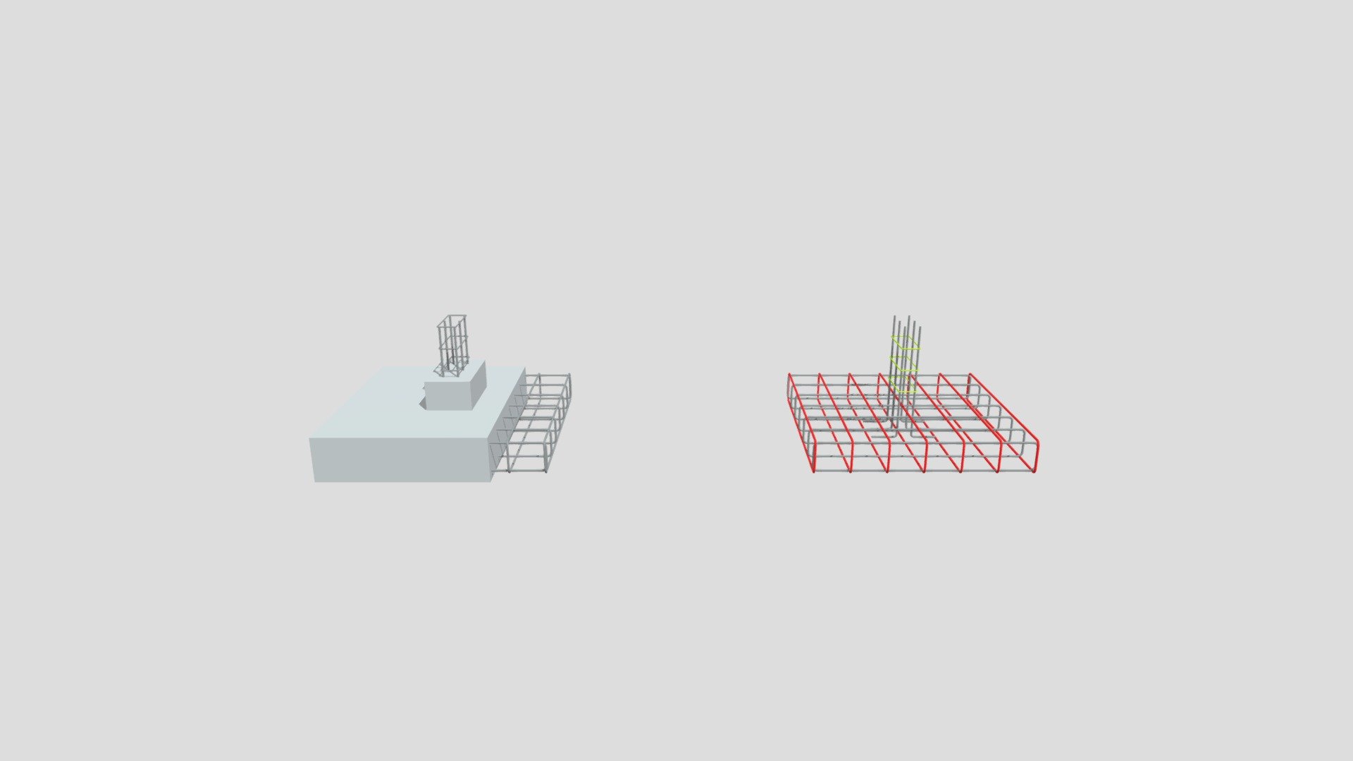 Tulangan Pondasi Footplate - 3D model by genthabintang [5d8686a ...