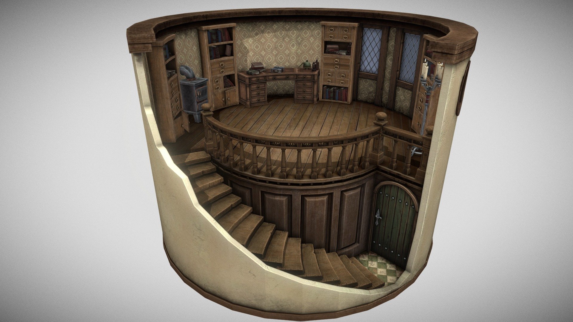Laboratory Tower - Interior Environment Art - 3D model by The ...