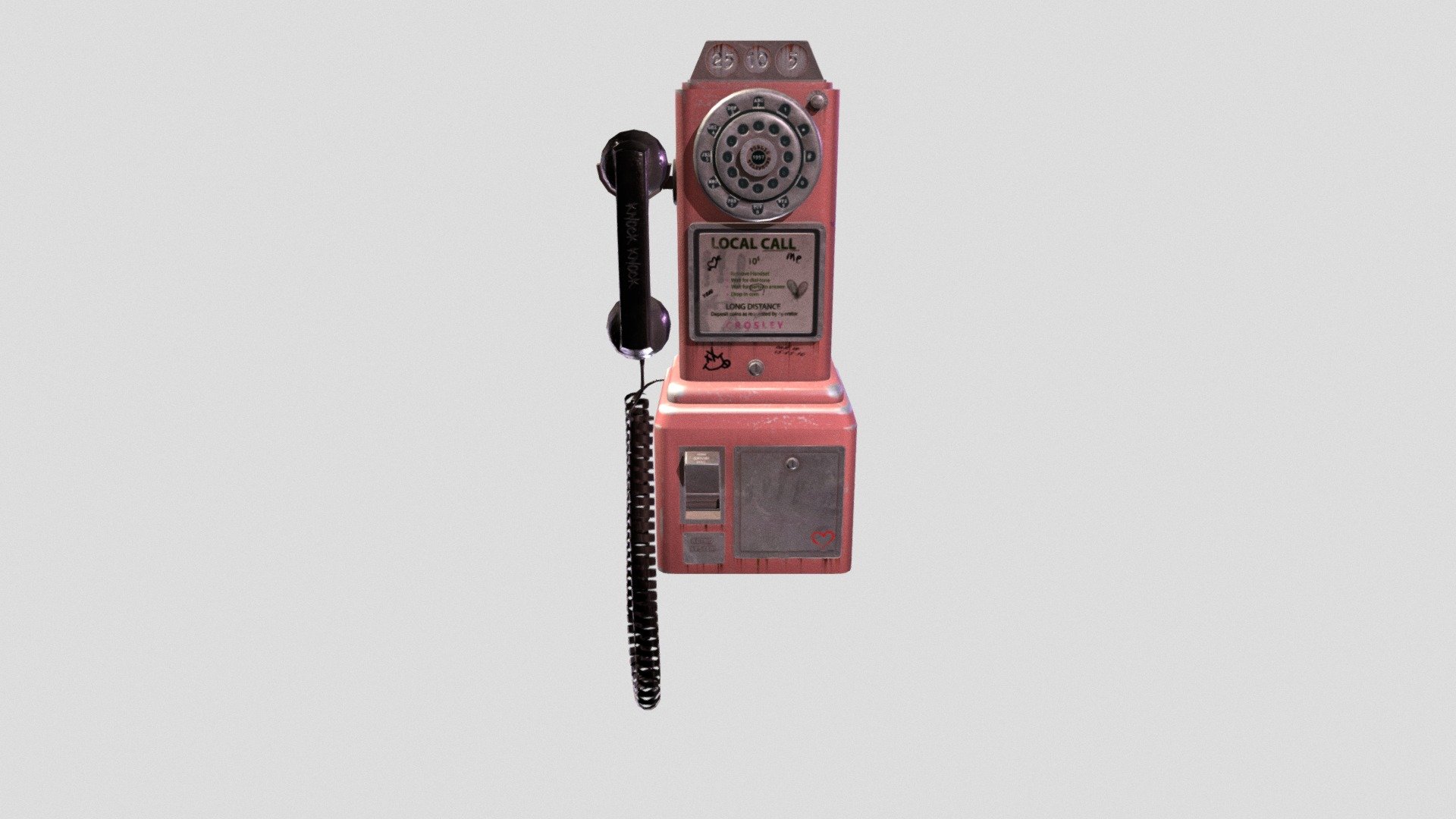 Retro phone - 3D model by anjutko.sotka16 [5d87451] - Sketchfab