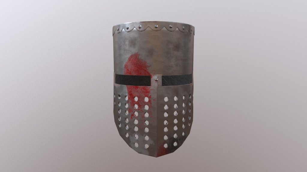 Bucket Helmet - 3D model by DominantDamo [5d87a17] - Sketchfab