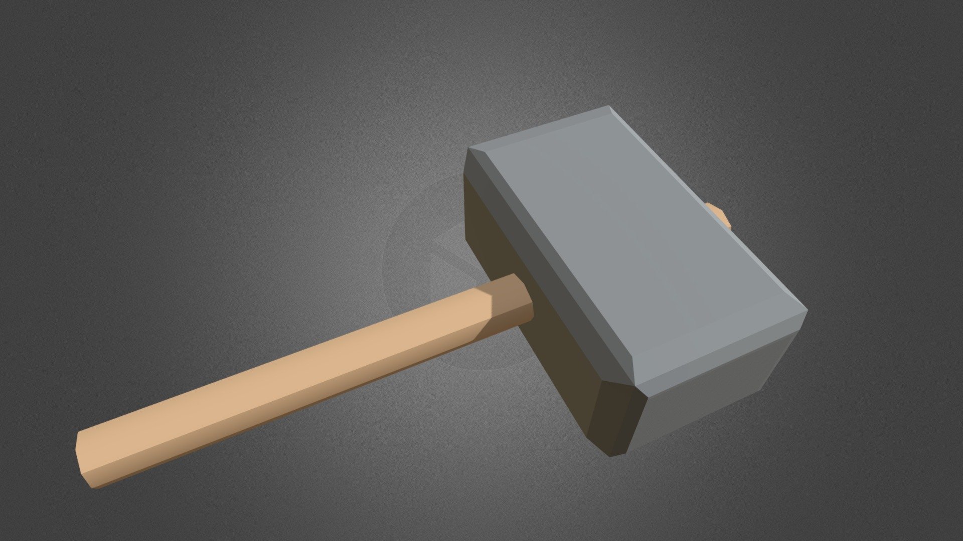 Low poly hammer - 3D model by Anna Vidal (Milaein) (@milaein) [5d89dbf ...
