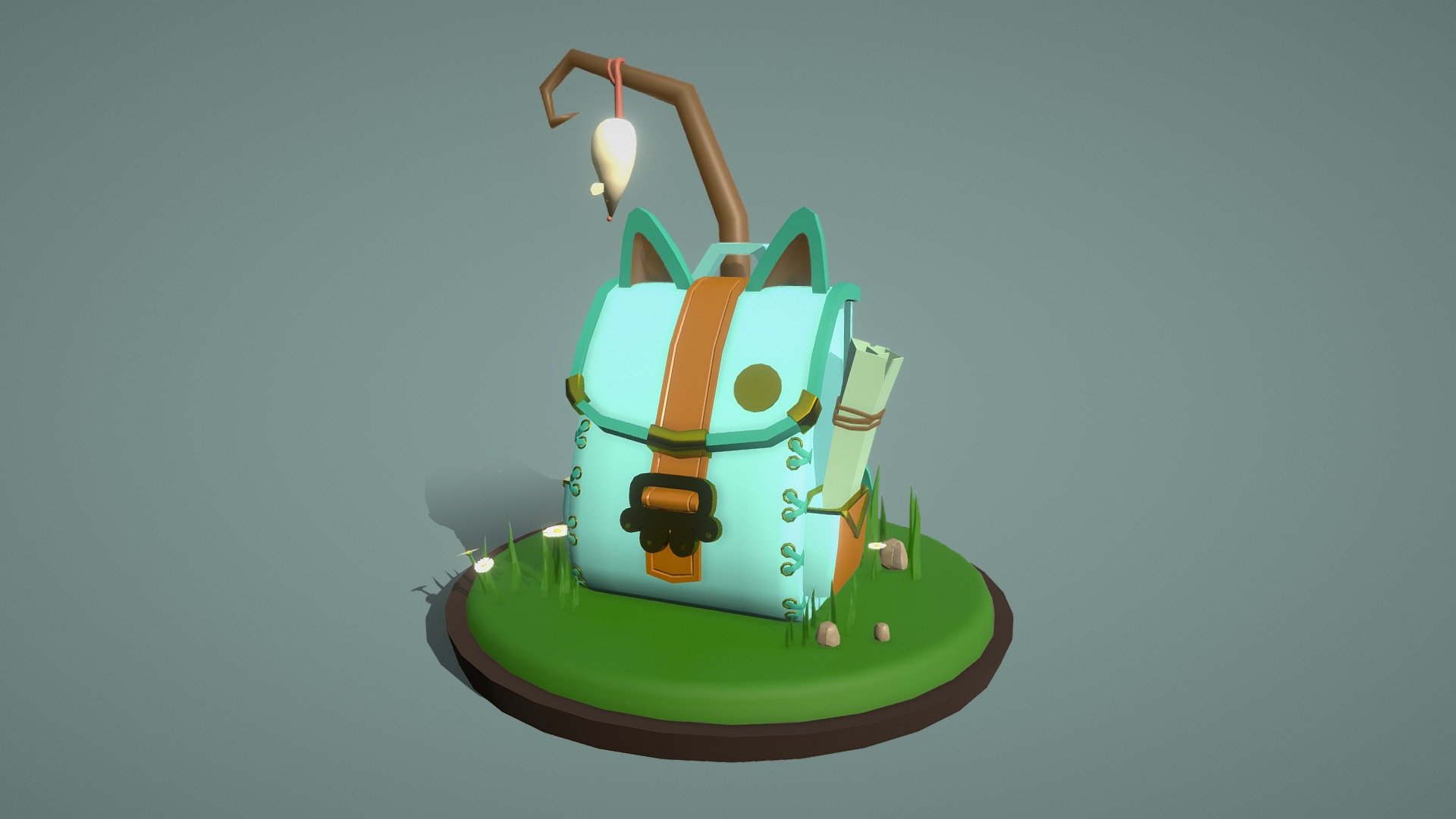 Cute backpack with cat ears - Download Free 3D model by littlehustler ...