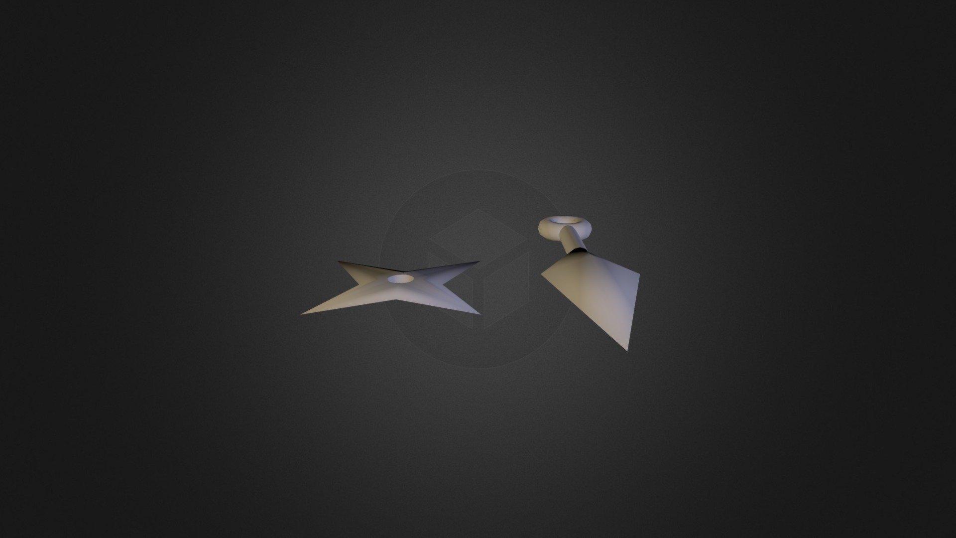 Standard N-shuriken Kunai - Download Free 3D model by charred_albino ...