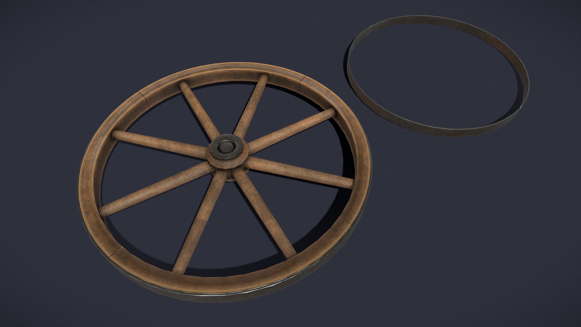 Medieval_Style_Wheel - Buy Royalty Free 3D model by ...