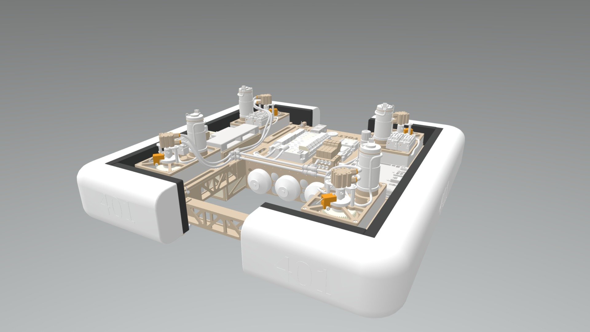 Pre-Season Swerve Robot - 3D model by Preston (@ptc) [5d8ce60] - Sketchfab