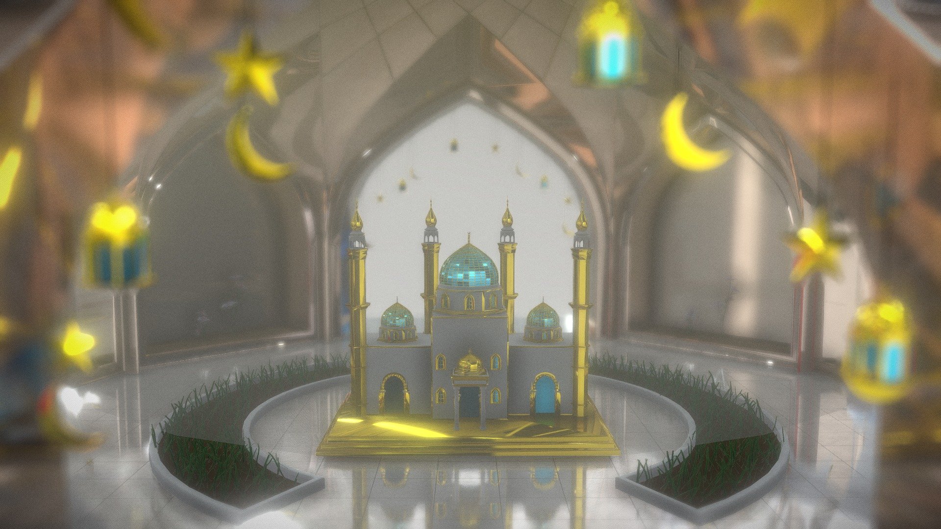 Mosque - 3D model by artisan_studio [5d8df98] - Sketchfab