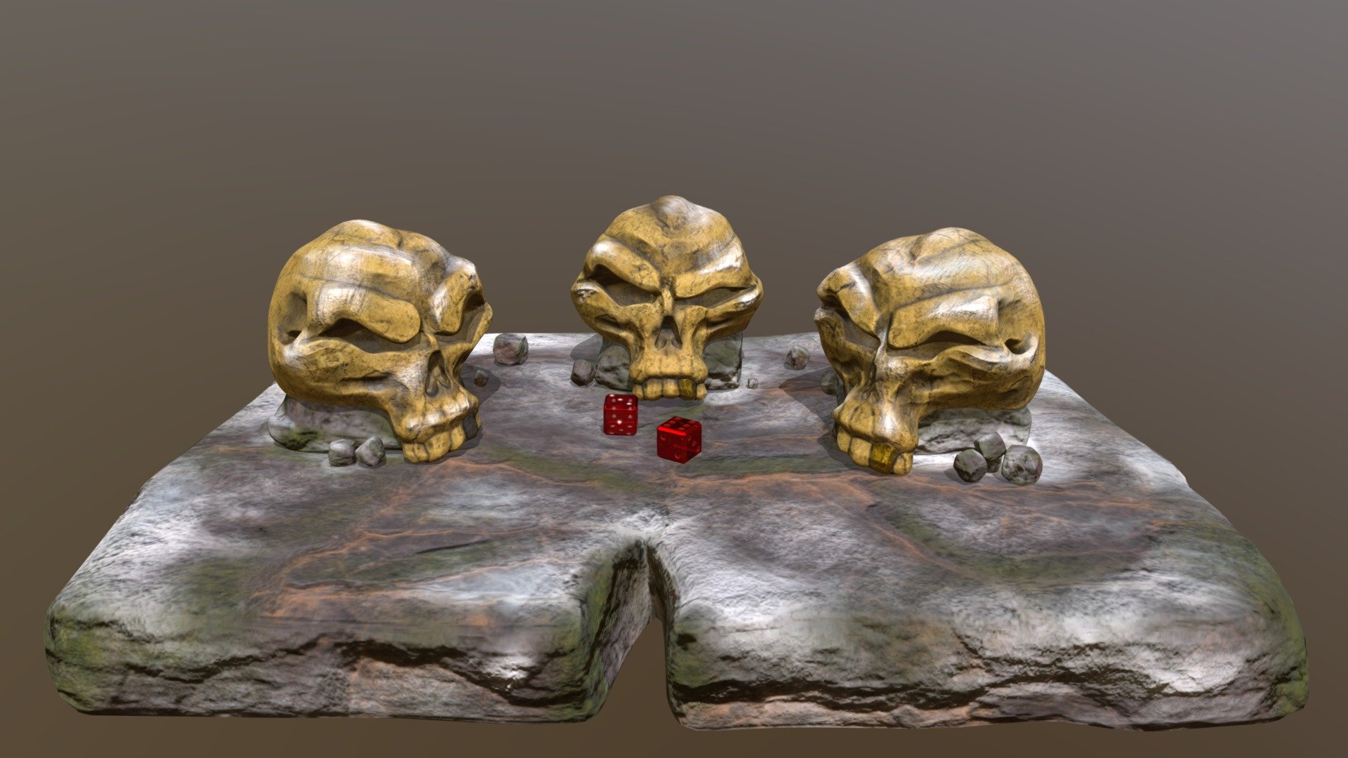 Stylized magic skulls - 3D model by 3D_Kod [5d8e049] - Sketchfab