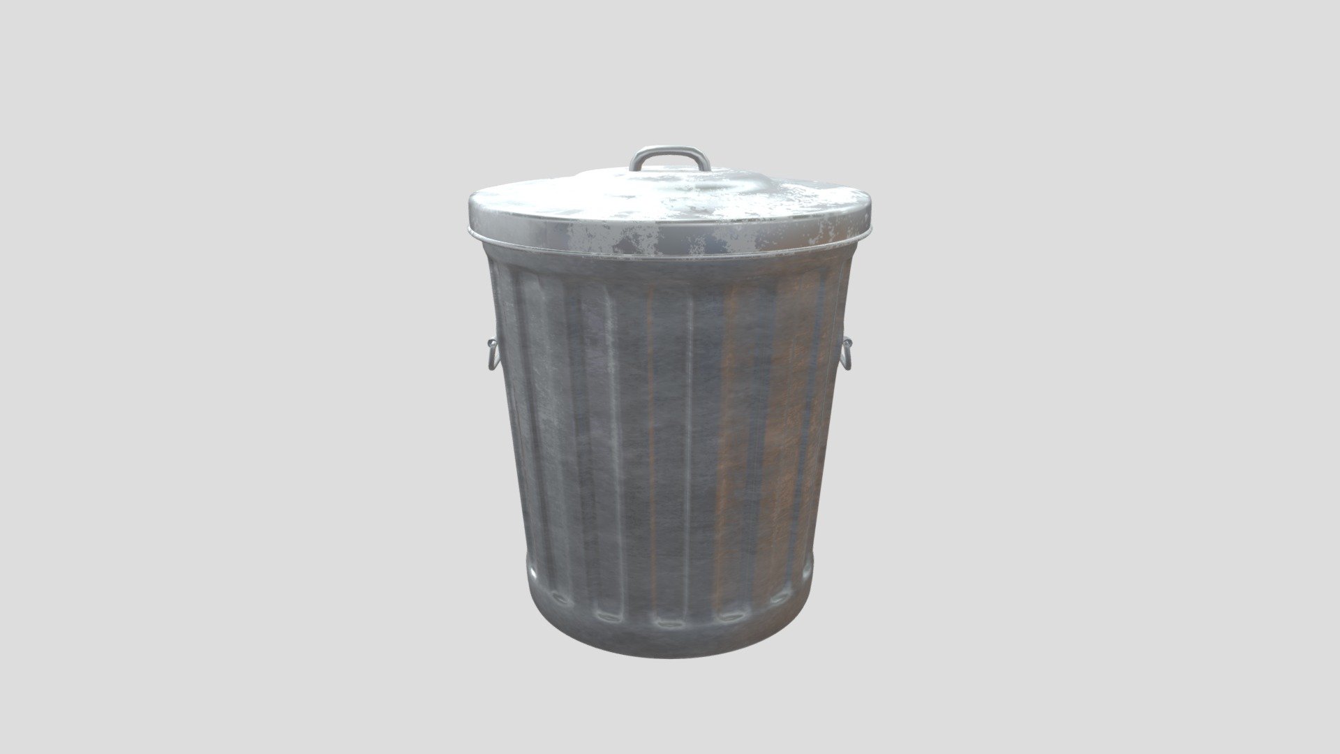 Rust Garbage Can - 3D model by Josh G (@cmdrwafflez) [5d8fb2c] - Sketchfab