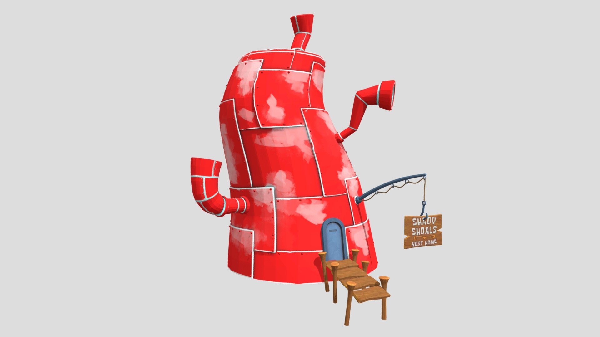 BFBBR - Rest Home - Download Free 3D model by SMF Features Developed ...