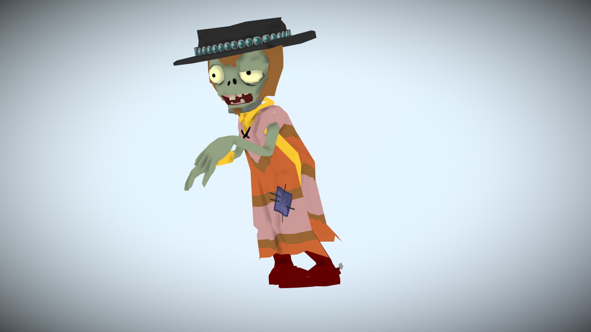 Zombie Pvz 3d Model By Coralie Coralie07 [5d932bf] Sketchfab