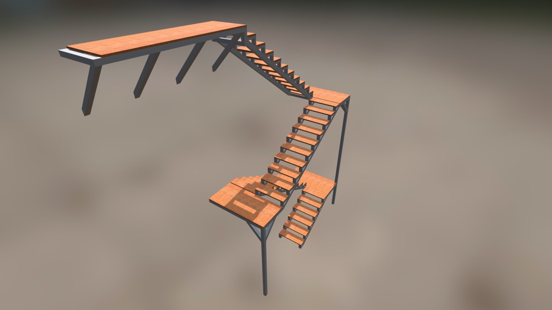 Exterior Stairs 01 - 3D model by paul.mrg [5d94303] - Sketchfab