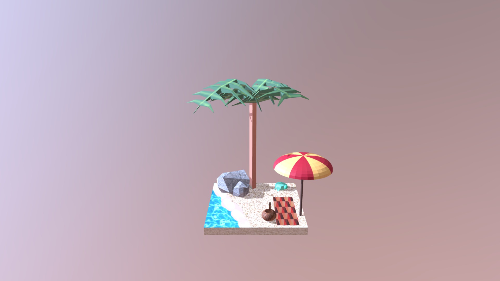 Beach - wip5 - 3D model by Claviore [5d94941] - Sketchfab