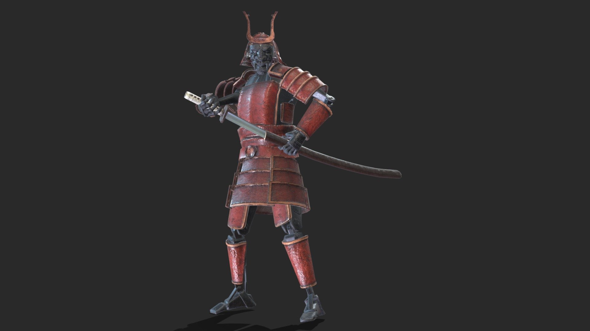 The Mechanized Samurai - 3D model by felix.starkof [5d94e3f] - Sketchfab