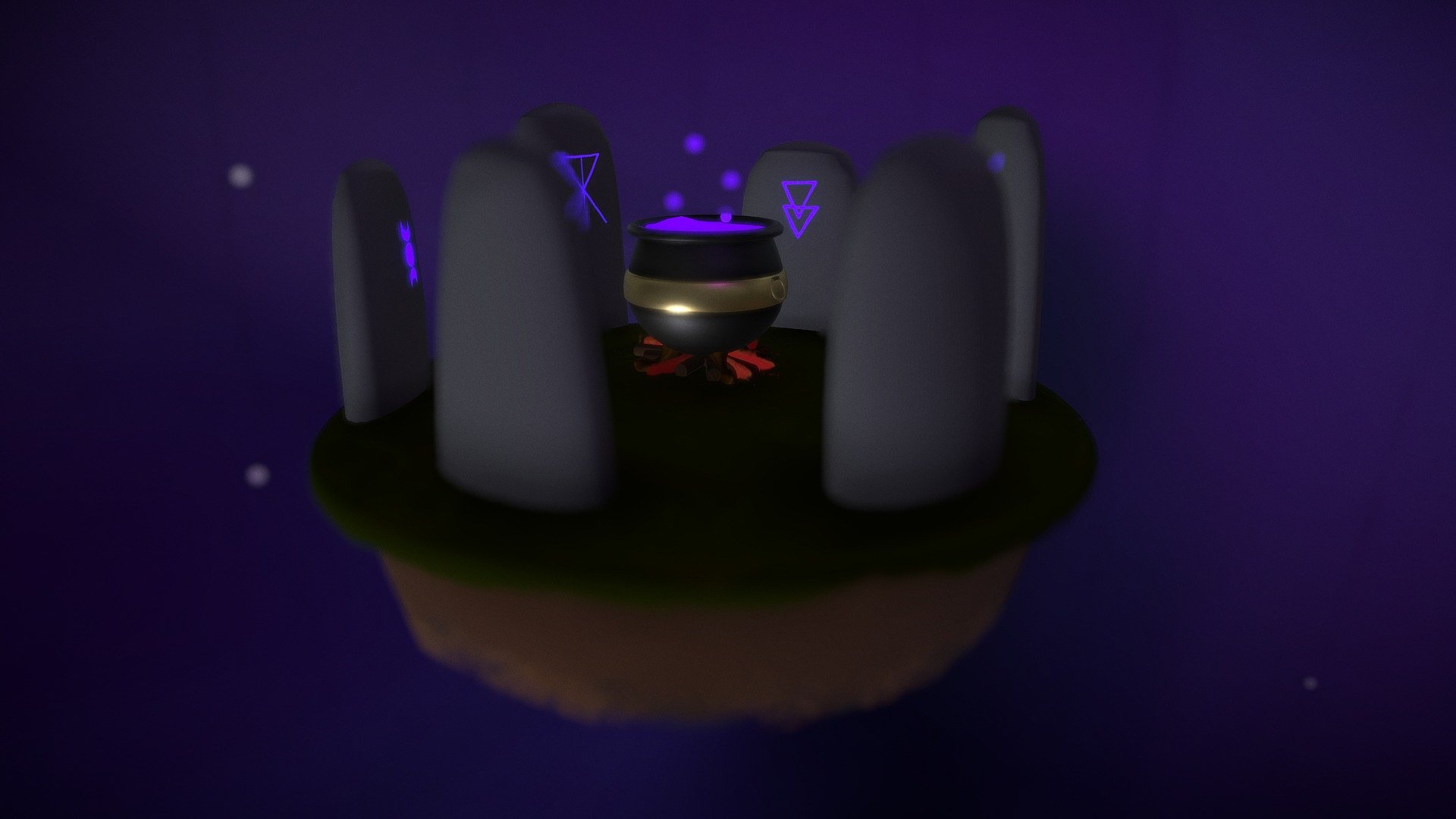 Magic cauldron - Download Free 3D model by irenevicente [5d95731 ...