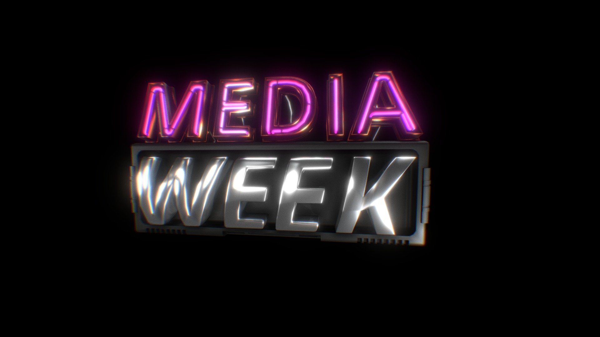 Lettering for a MediaWeek Event - Download Free 3D model by ti.ego ...