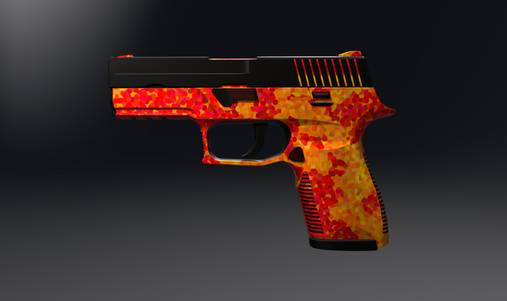 P250 | Fire Bits - 3D model by Atomic1244 [5d9bc69] - Sketchfab
