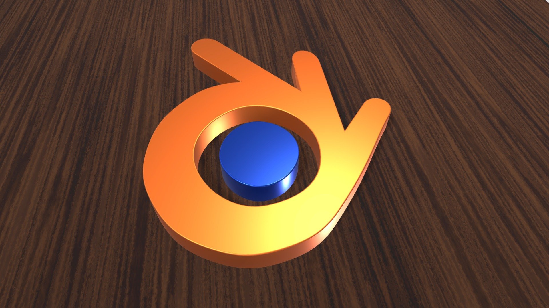 Logo-blender - 3D model by TalaveraRita [5d9c014] - Sketchfab