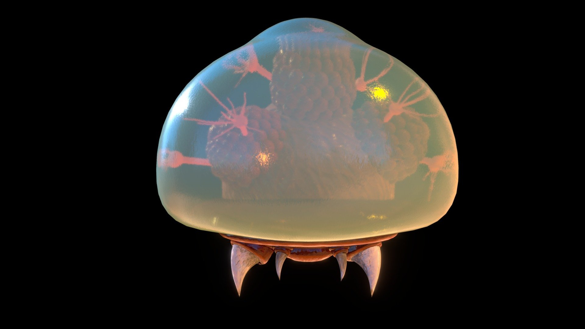 Metroid Larva - 3D model by aMARe (@malafe21) [5d9eec8] - Sketchfab