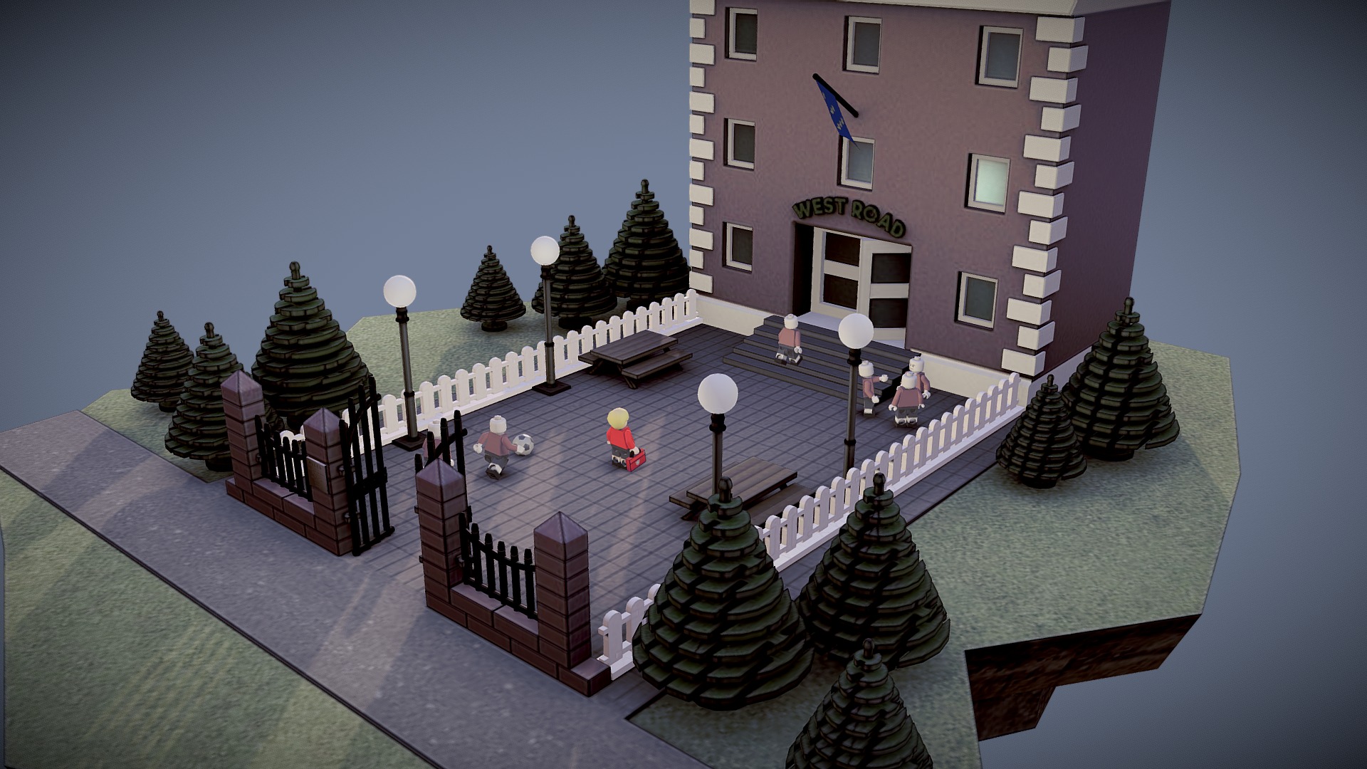 Lego Diorama - 3D model by Matt Gilchrist (@MattGilchrist) [5d9f614 ...