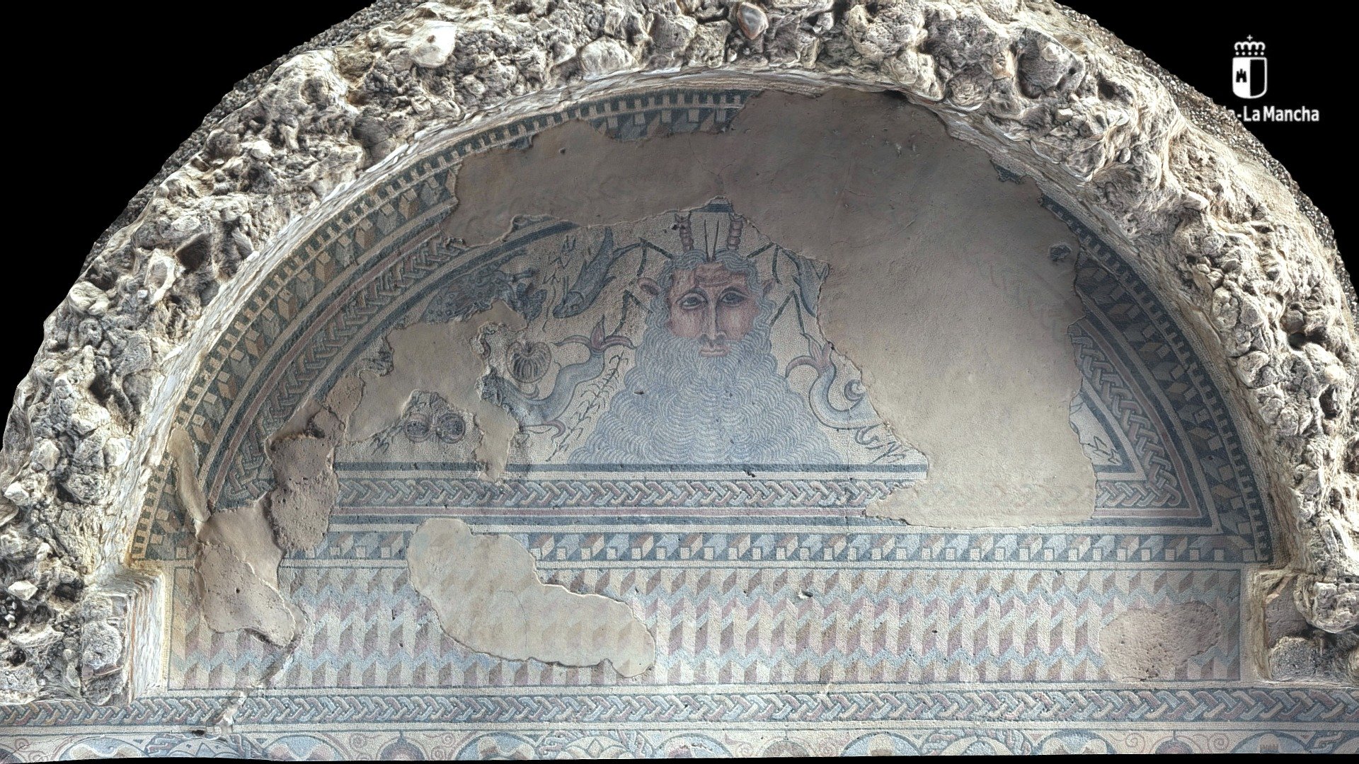 Carranque Mosaic of Oceanus - Download Free 3D model by Global Digital ...